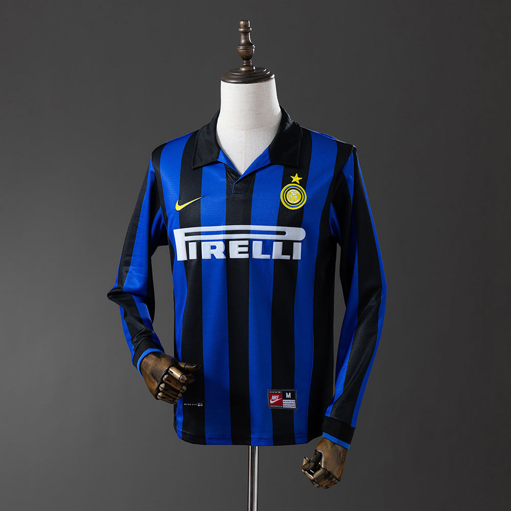 Inter Milan 98/99 Home Men's Long Sleeve Jersey- Retro – Futbol Kitz